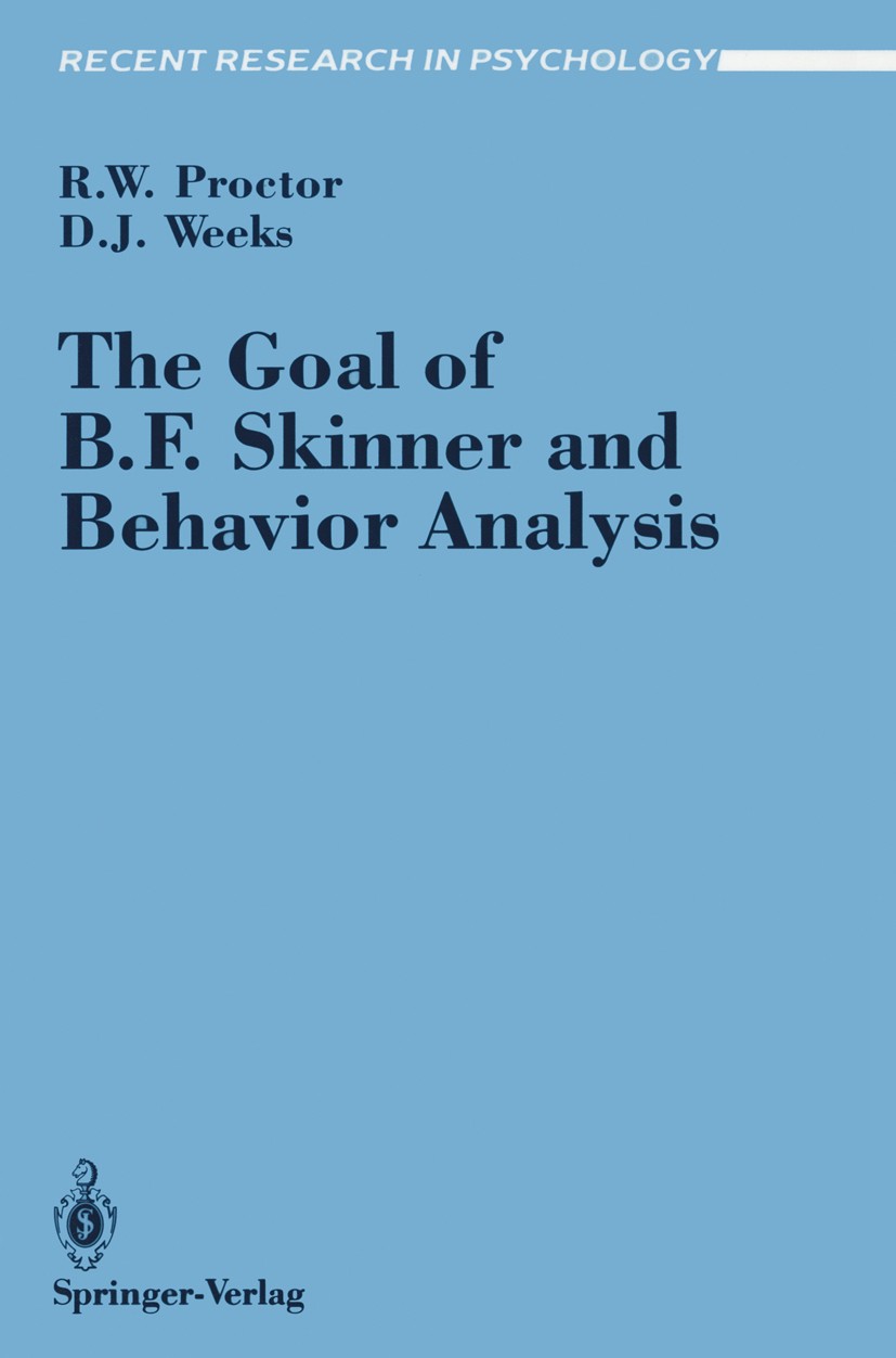 B F Skinner Books