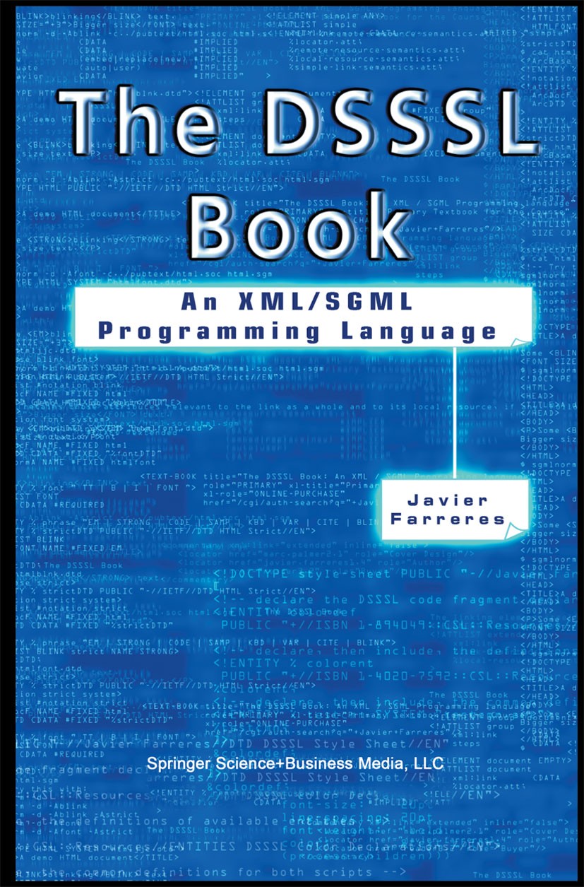 The Dsssl Book An Xmlsgml Programming Language 3626
