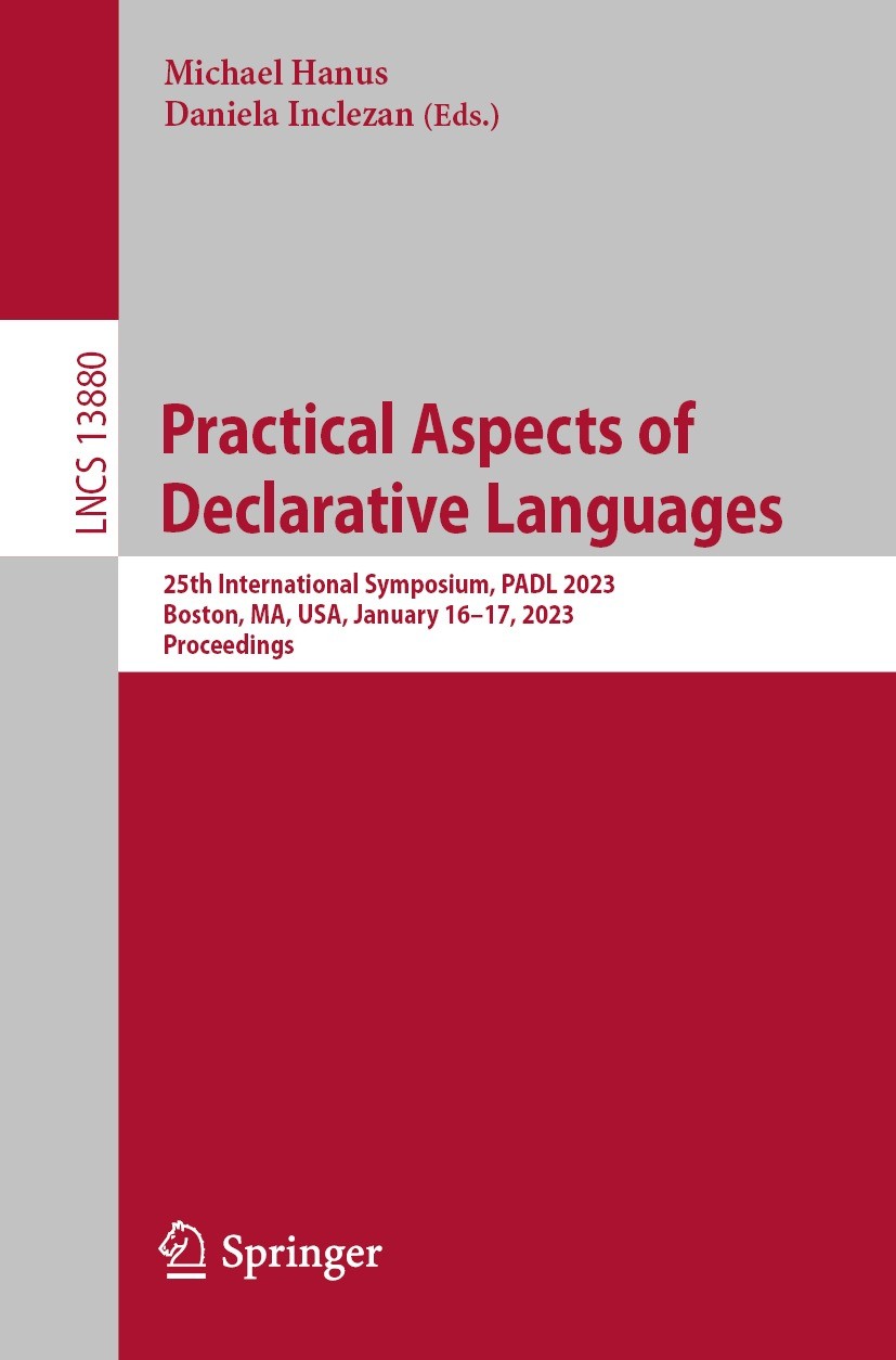 Practical Aspects of Declarative Languages: 25th International ...