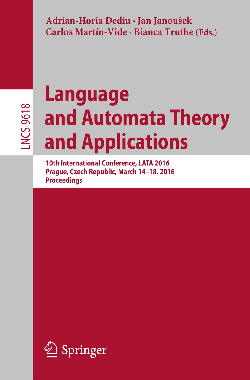 Theory Of Computer Science Automata Languages And Computation Third 7575