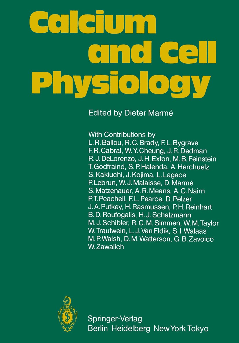Cell calcium metabolism physiology biochemistry pharmacology and ...