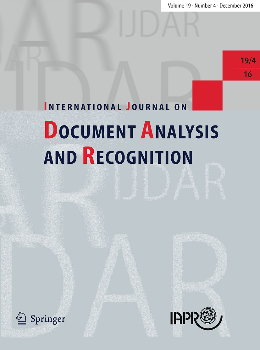 International journal on document analysis and recognition editorial ...