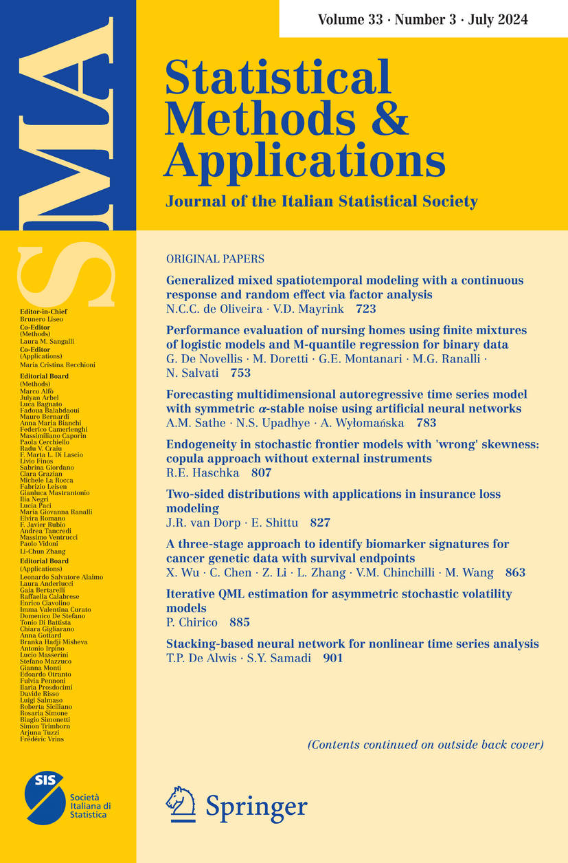 Special issue SMA: big data and alternative data sources for small area estimation | Statistical ...