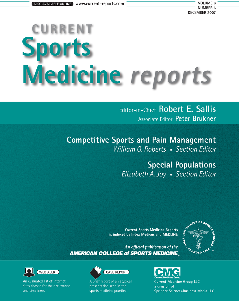 Water-soluble vitamins: Research update | Current Sports Medicine Reports