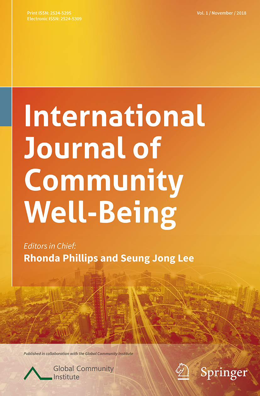 Community Well-Being in Neighbourhoods: Achieving Community and Open ...