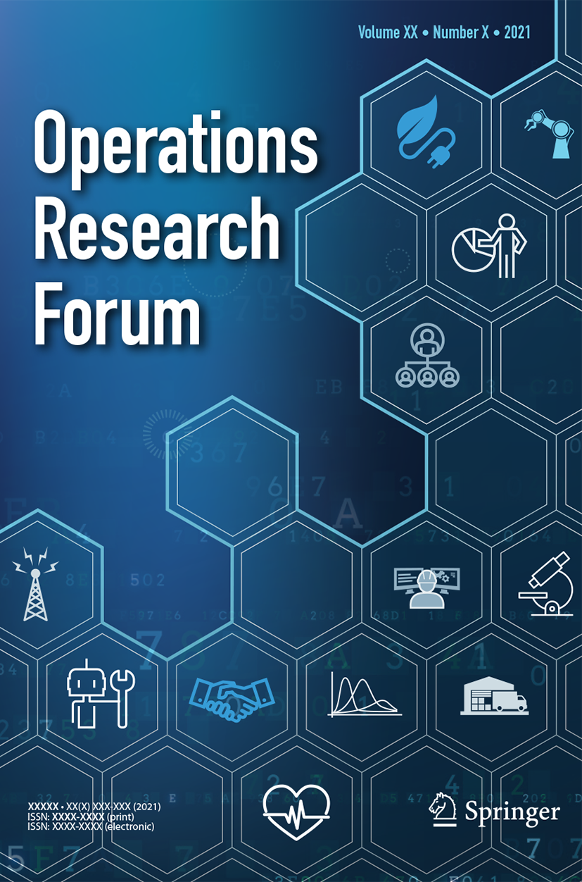 Welcome to SN Operations Research Forum! | Operations Research Forum