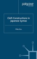 Cleft Constructions in Japanese Syntax | SpringerLink