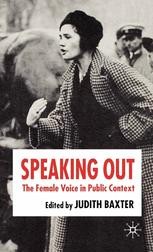Speaking Out: The Female Voice in Public Contexts | SpringerLink