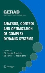 Analysis, Control and Optimization of Complex Dynamic Systems ...