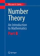 Number Theory: An Introduction to Mathematics: Part B | Springer Nature ...