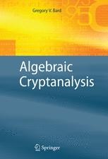 Algebraic Cryptanalysis | SpringerLink