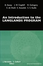 An Introduction to the Langlands Program | Springer Nature Link ...
