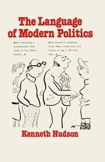 The Language of Modern Politics | SpringerLink