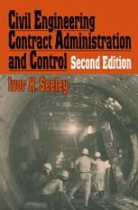 Civil Engineering Contract Administration and Control | Springer Nature ...
