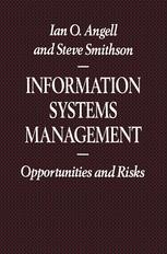 Information Systems Management: Opportunities and Risks | SpringerLink