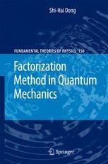 Factorization Method in Quantum Mechanics | SpringerLink