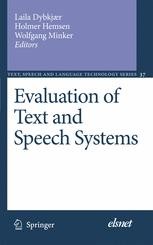 Evaluation of Text and Speech Systems | Springer Nature Link (formerly ...