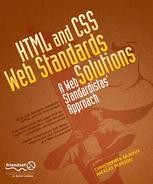 HTML and CSS Web Standards Solutions: A Web Standardistas' Approach ...