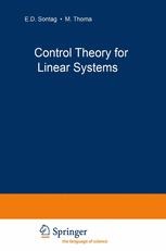 Control Theory for Linear Systems | SpringerLink