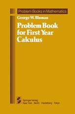 Problem Book for First Year Calculus | SpringerLink