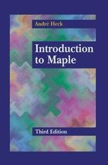 Introduction to Maple | SpringerLink