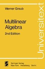 Multilinear Algebra | SpringerLink