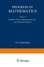 Progress in Mathematics: Probability Theory, Mathematical Statistics ...