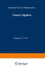 Linear Algebra | SpringerLink