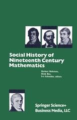 Social History of Nineteenth Century Mathematics | SpringerLink