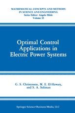 Optimal Control Applications in Electric Power Systems | SpringerLink
