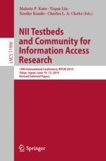 NII Testbeds and Community for Information Access Research: 14th ...