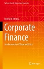 Corporate Finance: Fundamentals of Value and Price | Springer Nature Link