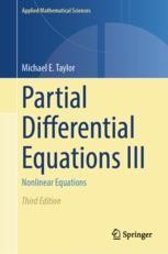 Partial Differential Equations III: Nonlinear Equations | SpringerLink