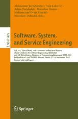 Software, System, and Service Engineering: S3E 2023 Topical Area, 24th Conference on Practical ...