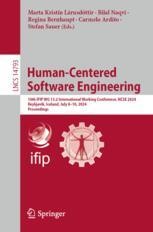 Human-Centered Software Engineering: 10th IFIP WG 13.2 International Working Conference, HCSE ...
