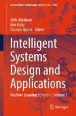 Intelligent Systems Design and Applications: Machine Learning Solutions ...