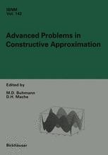 Advanced Problems in Constructive Approximation: 3rd International Dortmund Meeting on ...