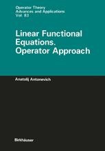 Linear Functional Equations. Operator Approach | SpringerLink