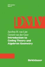 Introduction to Coding Theory and Algebraic Geometry | SpringerLink