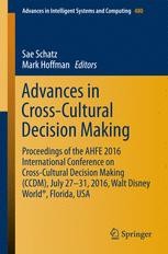 Advances in Cross-Cultural Decision Making: Proceedings of the AHFE ...