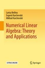 Numerical Linear Algebra: Theory and Applications | SpringerLink
