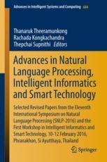 Advances in Natural Language Processing, Intelligent Informatics and ...