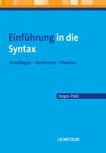 Einführung in die Syntax: Grundlagen – Strukturen – Theorien | SpringerLink