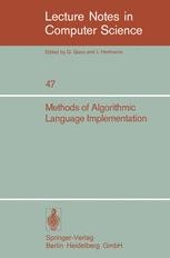 Methods of Algorithmic Language Implementation | SpringerLink