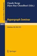 Hypergraph Seminar: Ohio State University, 1972 | SpringerLink