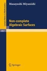 Non-complete Algebraic Surfaces | Springer Nature Link