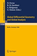 Global Differential Geometry and Global Analysis 1984: Proceedings of a ...
