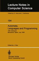 Automata, Languages and Programming: 10th Colloquium Barcelona, Spain ...