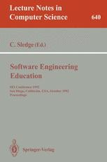 Software Engineering Education: SEI Conference 1992, San Diego ...
