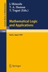 Mathematical Logic and Applications: Proceedings of the Logic Meeting ...